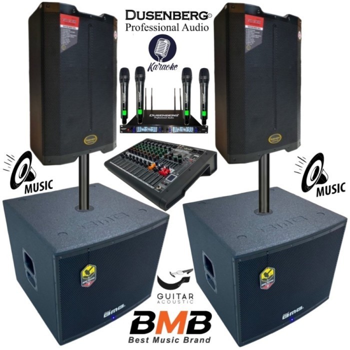 Jual Paket Sound System Professional 2 Unit BMB SUBWOOFER 18 Inch ...