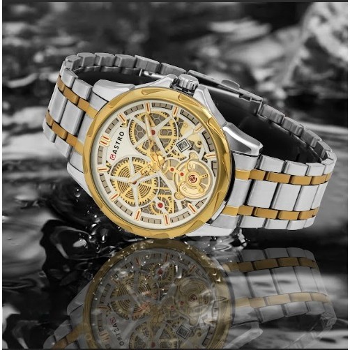 Jual Gastro Jam Tangan Pria 7026 Rantai Stainless Steel Water Resistant ...