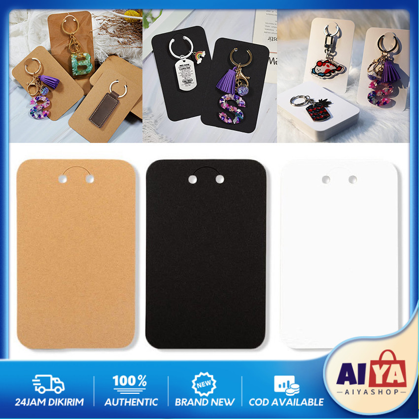 Jual 100Pcs Kertas Dudukan Display Kalung Dan Anting Tempat Custom ...