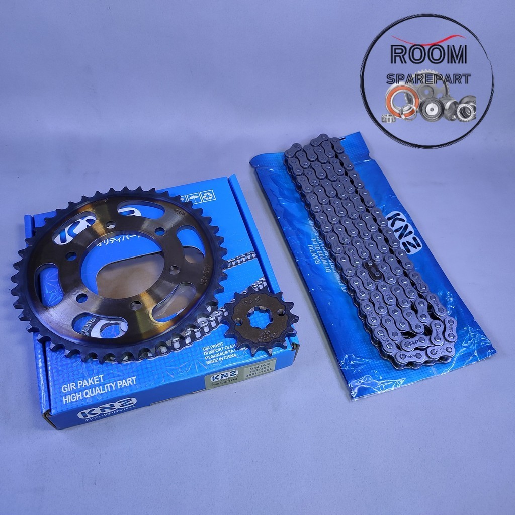 Jual Knz Gear Set Rantai Gear Paket NINJA R 14/42T 428H - 122L Merk KNZ ...