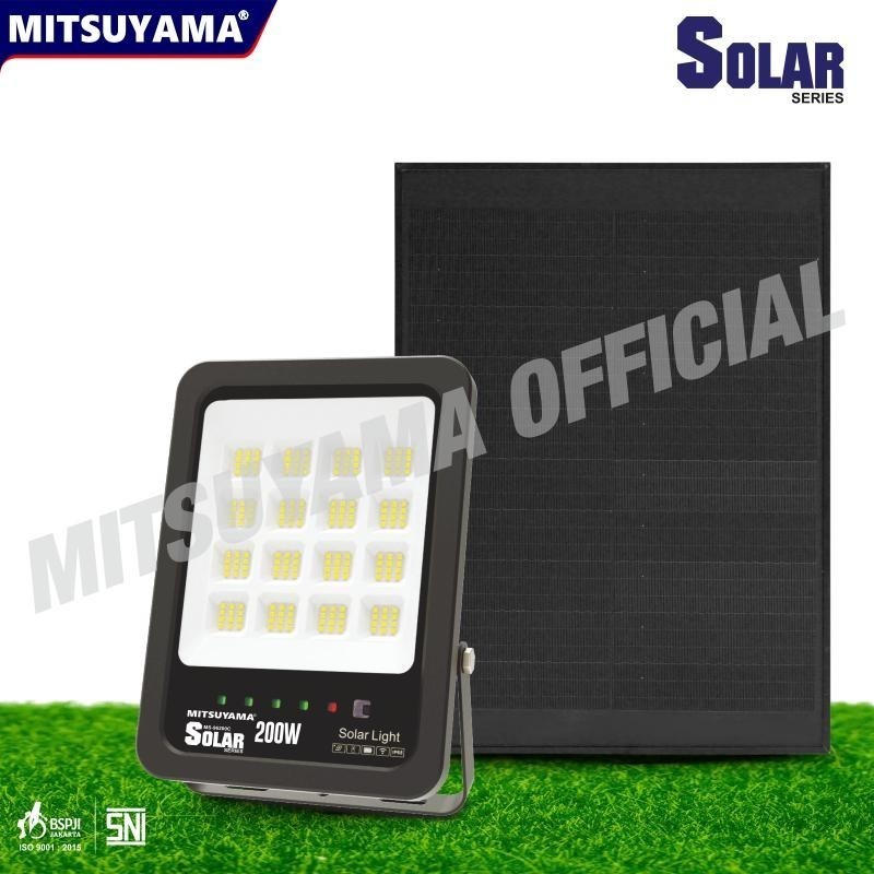 Jual Lampu LED Solar Panel Full Black Mono Seri Solar Mitsuyama 80 ...