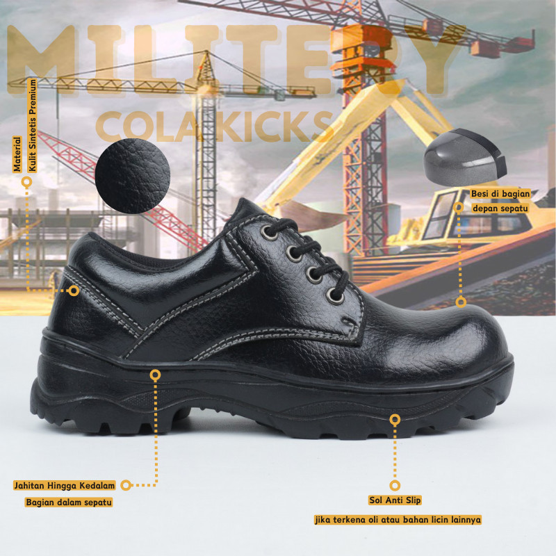 Jual PROMO Sepatu Safety Boots Pria - Safety Low Boots - Sepatu Kerja ...