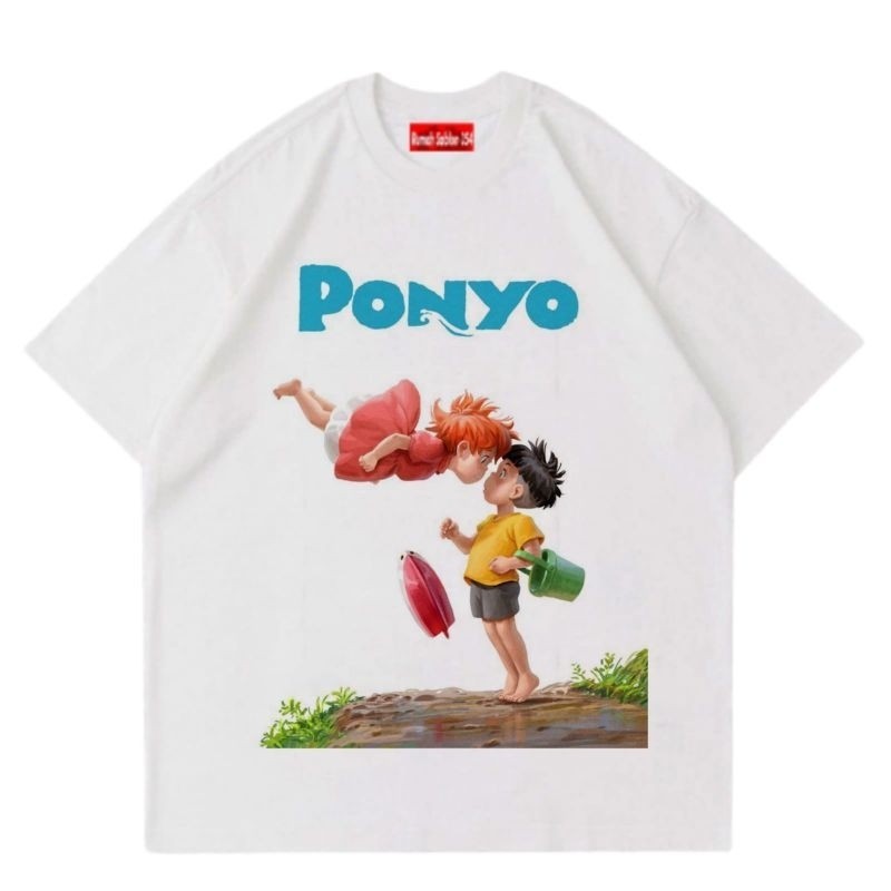 Jual Kaos Ponyo Studio Ghibli Anime T-Shirt / baju anime ponyo vintage ...