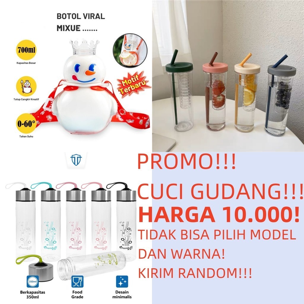 Jual PROMO! CUCI GUDANG HARGA CUMAN SEPULUH RIBU! Botol Minum Anak Lucu ...