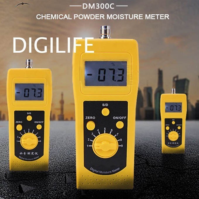 Jual Chemical Moisture Meter DM300C Powder Soil Sand MC Tester DM-300C ...