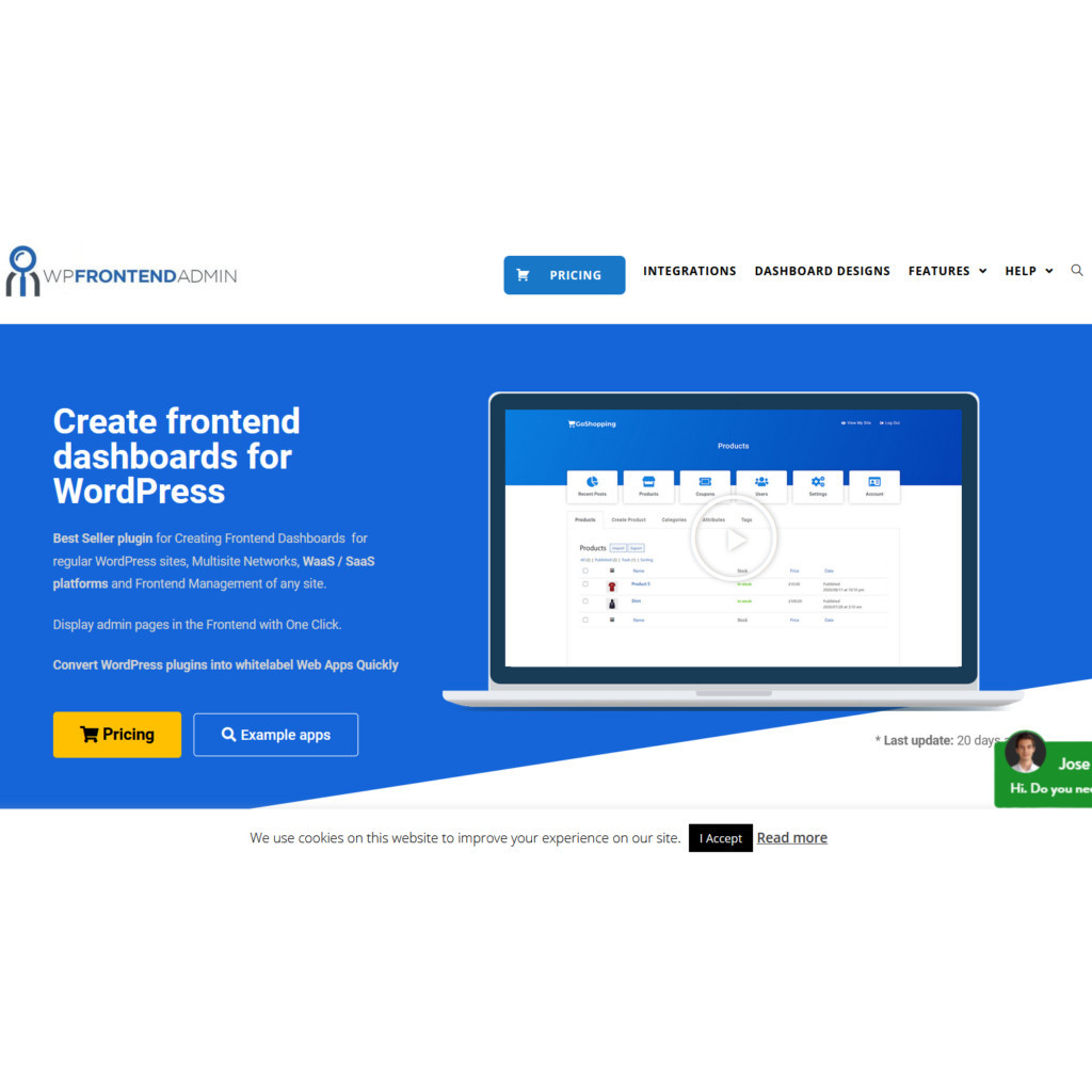 Jual WP Frontend Admin Premium | Create frontend dashboards for ...