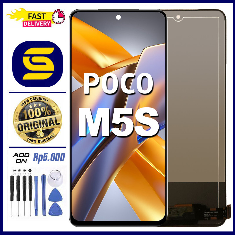 Jual LCD POCO M5S Original Touchscreen Fullset Compatible For Glass ...