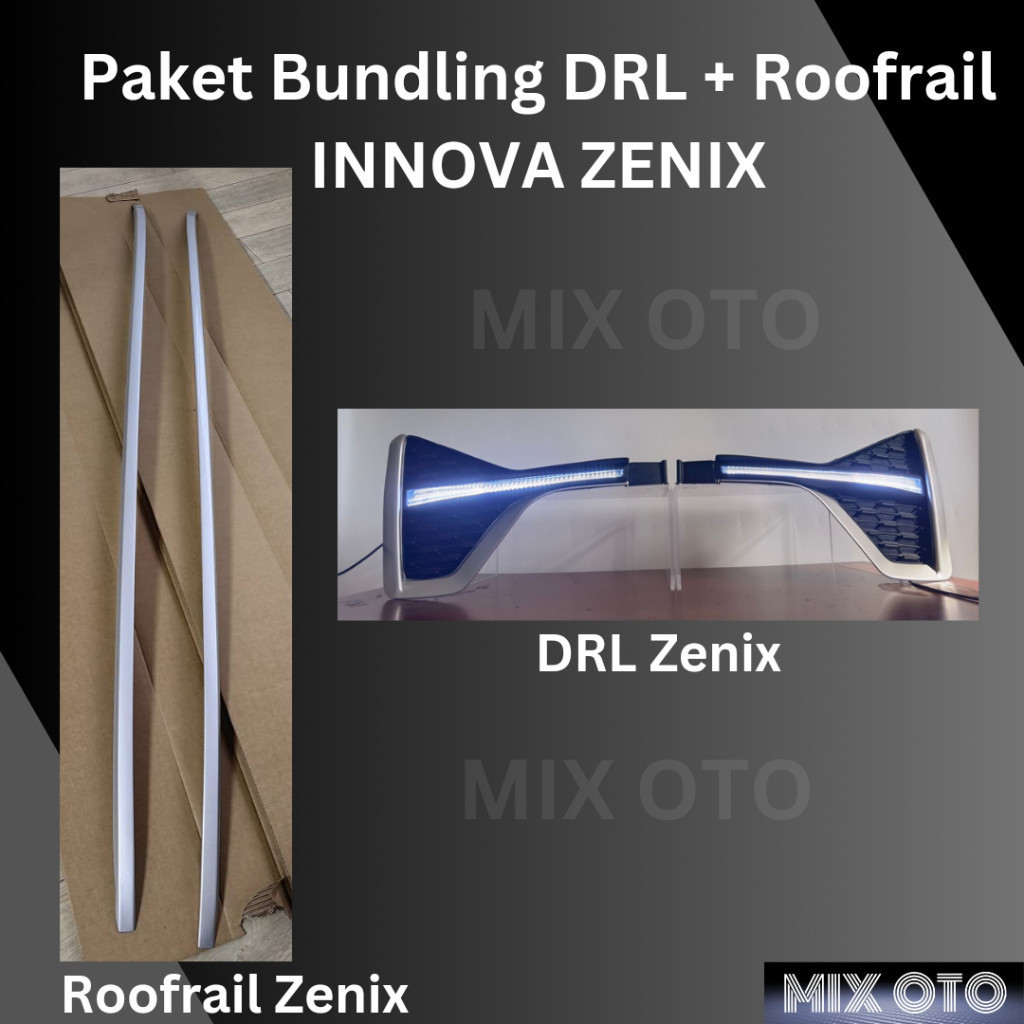 Jual Paket Bundling DRL + Roofrail Innova Zenix | Shopee Indonesia