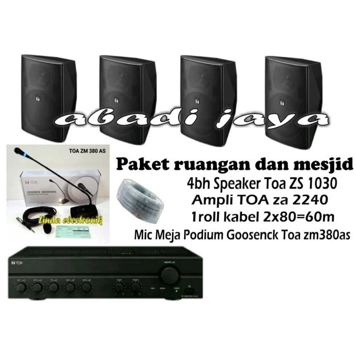 Jual paket toa ruangan dan mesjid toa za 2240 dan toa zs 1030 dan Zm38as | Shopee Indonesia