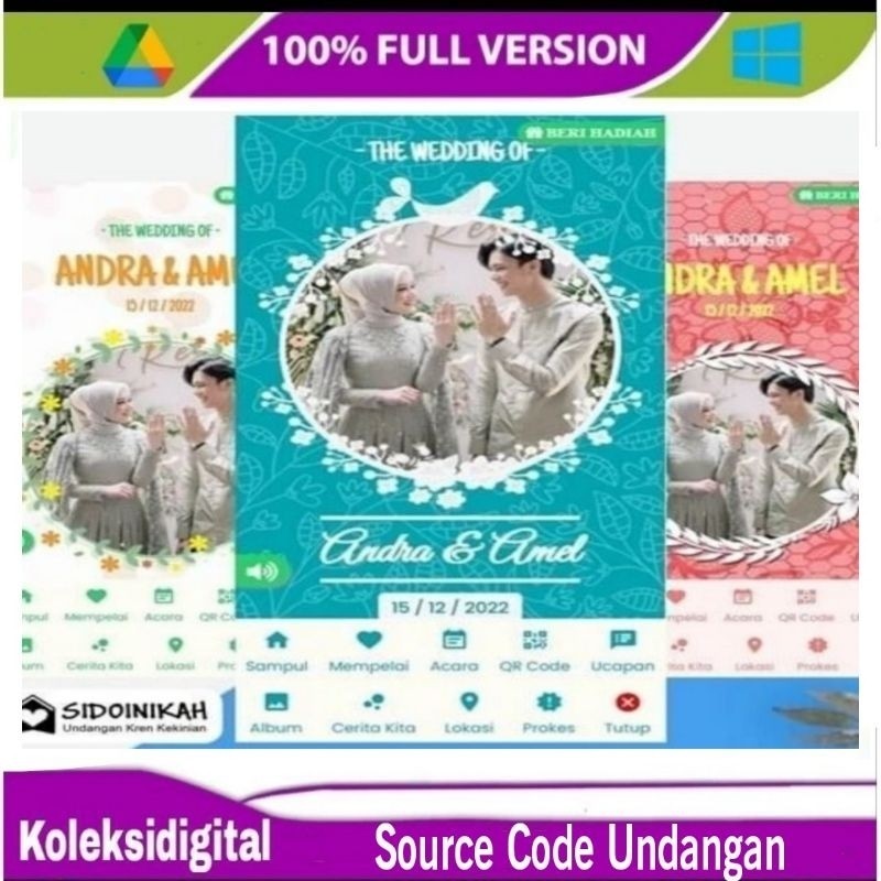 Jual Source code Undangan Digital berbasis Web dan Video V4 | Shopee Indonesia