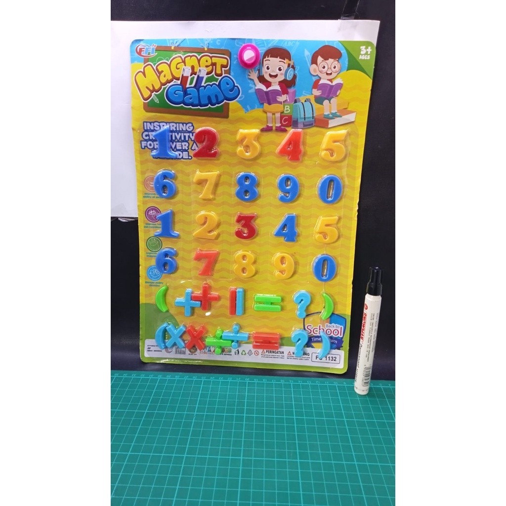 Jual Magnetic Game 123Mainan angka magnetMagnetic Game ABCMainan ABC ...
