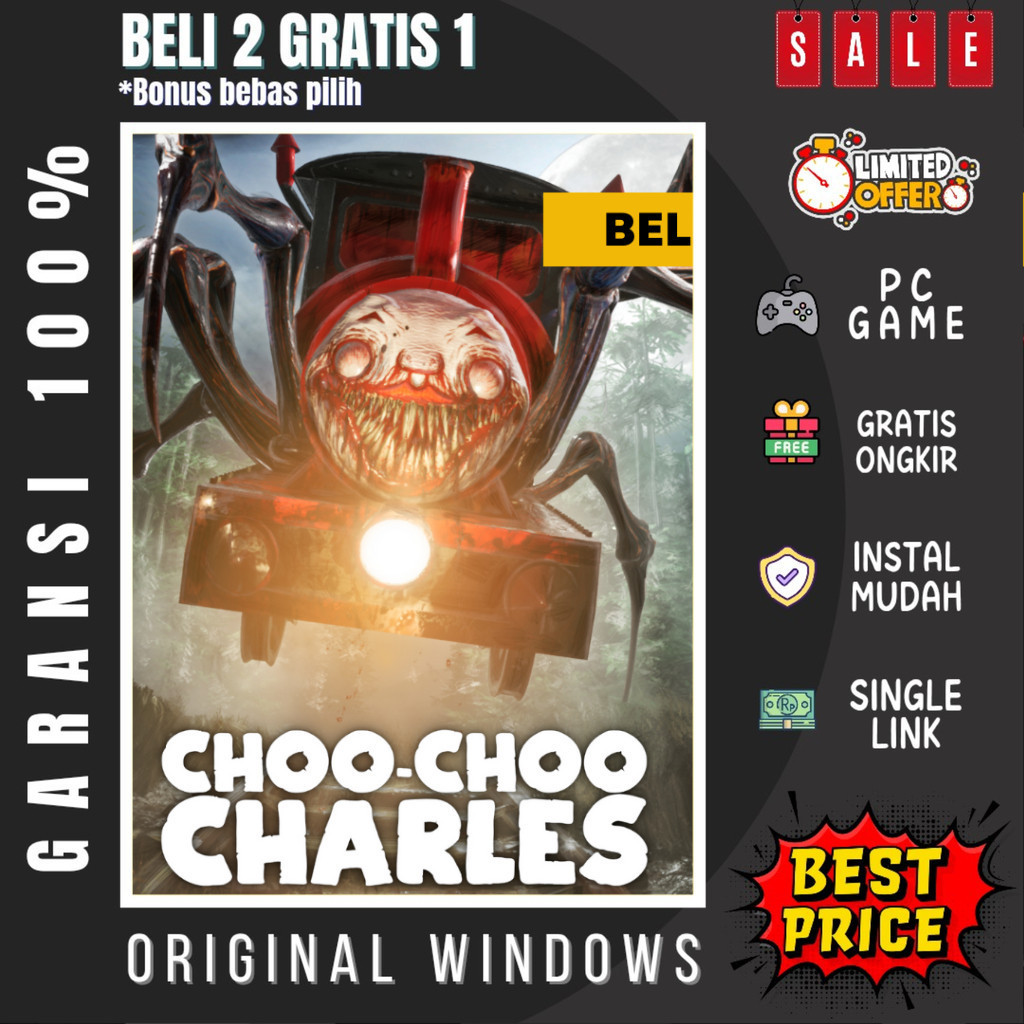 Jual CHOO-CHOO CHARLES - GAME PC - GAME LAPTOP - PC GAMES - BELI 2 ...