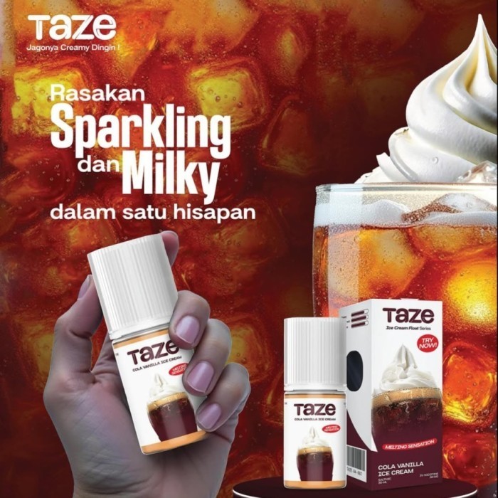 Jual TAZE COLA VANILLA ICE CREAM TAZE SALTNIC 30MG 30ML ORIGINAL by TAZE LAB | Shopee Indonesia