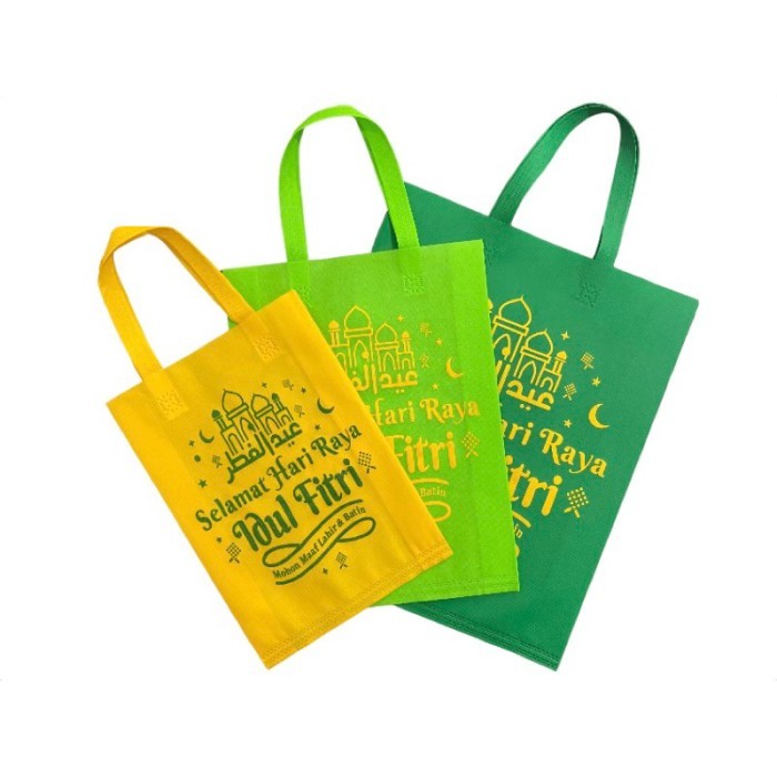 Jual TAS SPUNDBOND PARCEL GOODIE BAG IDUL FITRI LEBARAN DESIGN 4C-4 UKURAN | Shopee Indonesia