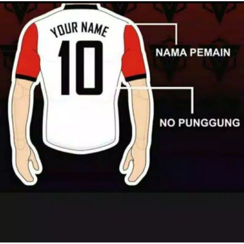 Jual Namset id ( CETAK NAMA SAMA NOMOR) | Shopee Indonesia