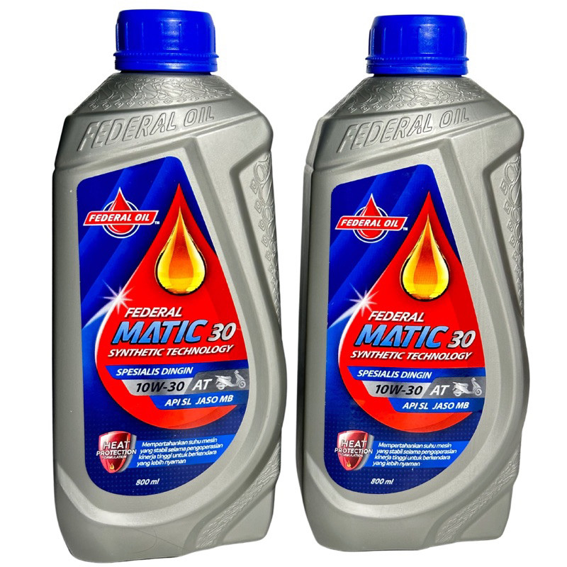 Jual Oli Federal Matic SILVER 800ml Oli Mesin Motor Matic Federal Matic ...