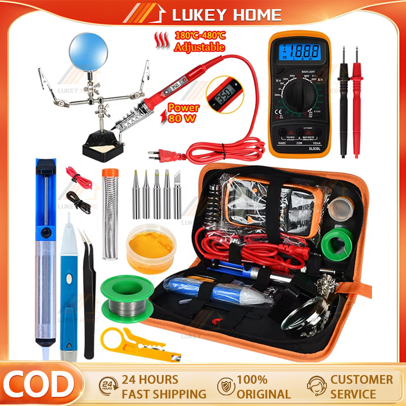 Jual Solder Set Lengkap Kit Solder 80 Watt 220 Volt Kit Pengisap Timah ...