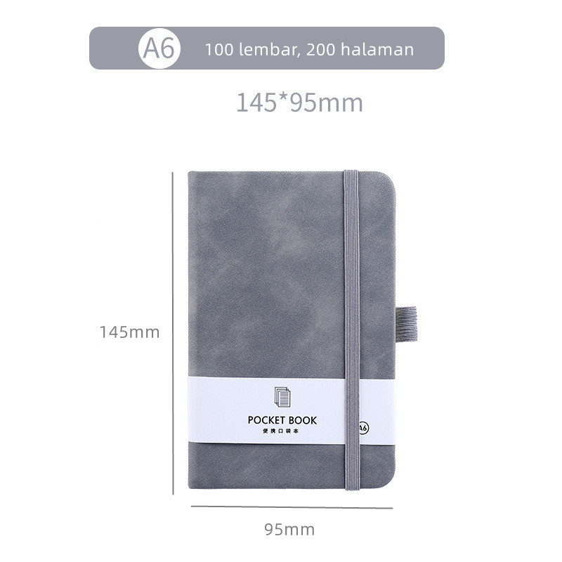 Jual Notebook mini portabel A5/A6/A7/notepad portabel tebal-100 lembar ...