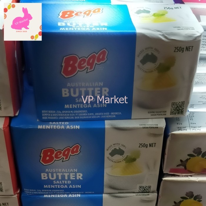 Jual Bega Australian butter salted mentega asin fresh 250gr | Shopee ...