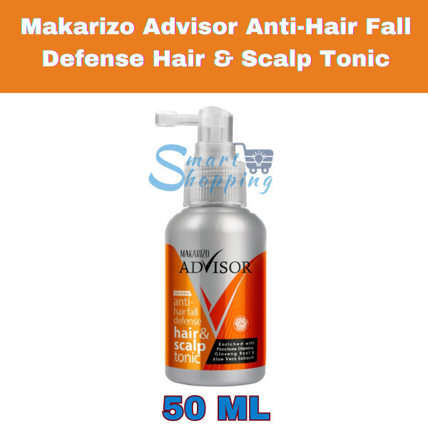 Jual Makarizo Advisor Anti-Hair Fall Defense Hair & Scalp Tonic 65mL ...