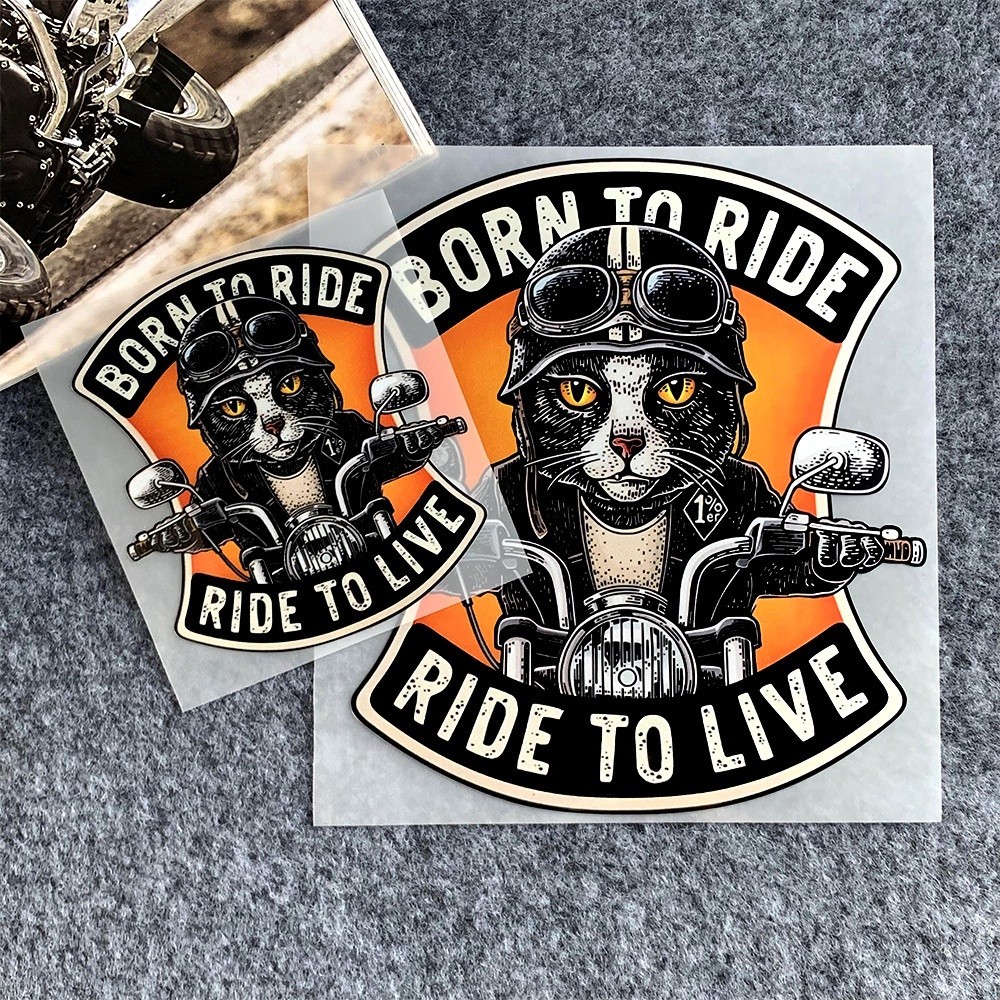 Jual JDM Cool Cat Rider Creative Motorcycle Car Nostalgic Wind Motor ...