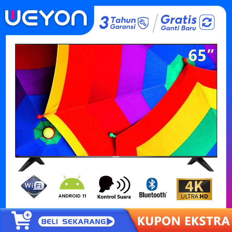 Jual SPESIAL DISKON 70 % WEYON/ANIMAX TV Digital 50/55/65 inch smart TV 4K UHD | Dolby Audio ...