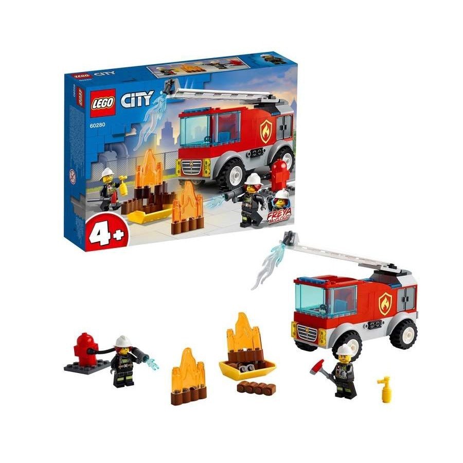 Jual Lego City Fire 60280 Fire Ladder Truck | Shopee Indonesia
