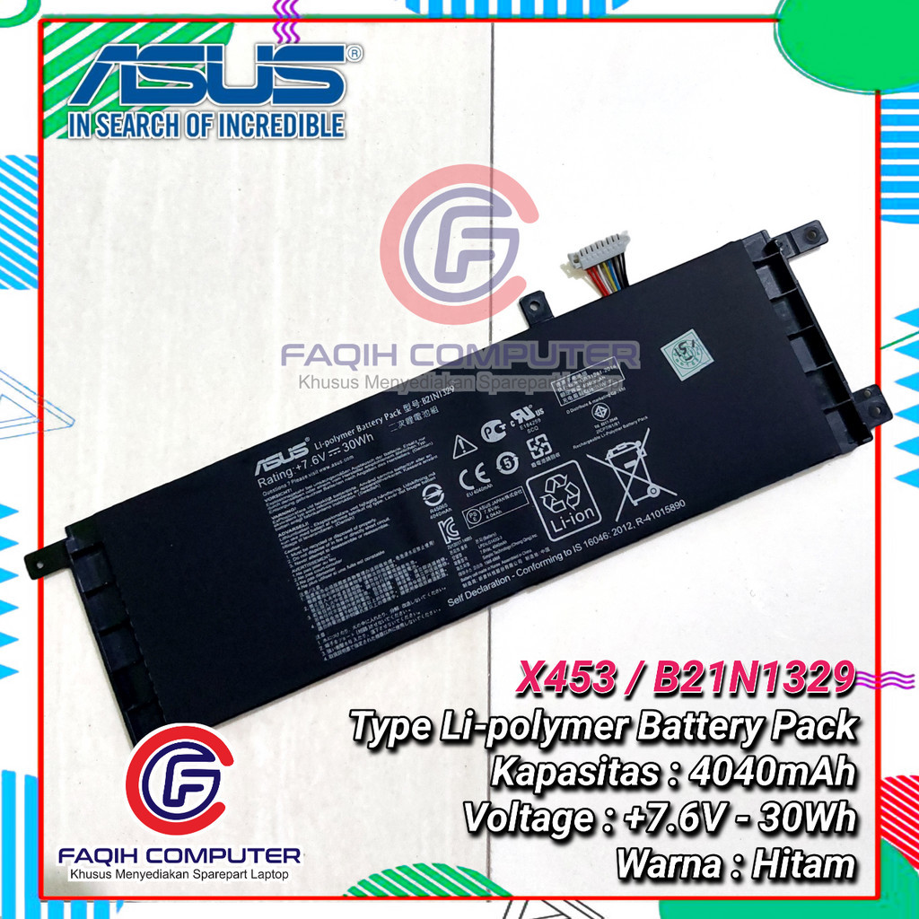 Jual Baterai Laptop Asus X453 X453M X453MA X453S X453SA X453DC X553 ...