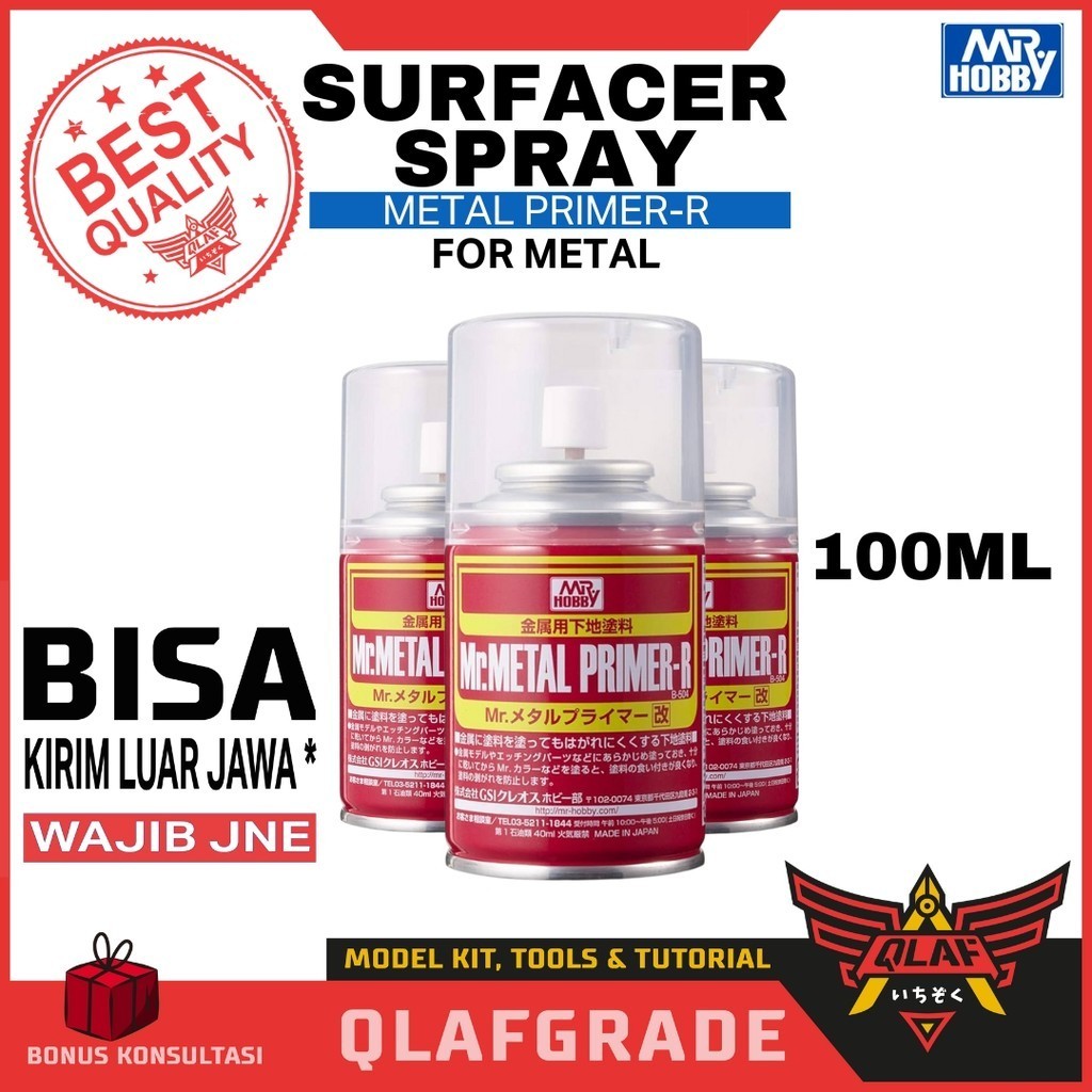 Jual Mr METAL PRIMER 100ml - PRIMER PART BAHAN METAL surfacer spray can ...