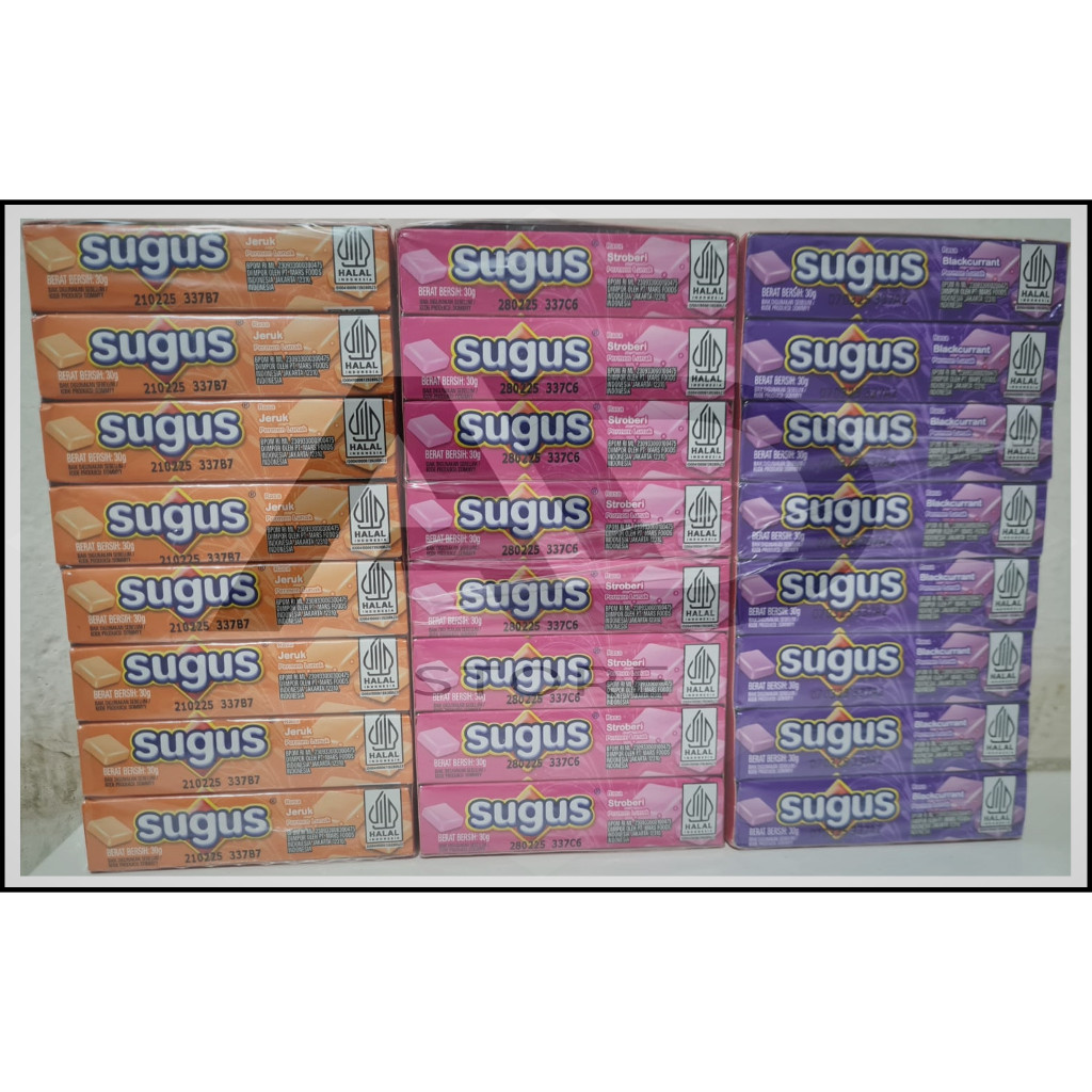 Jual Permen Sugus Pack is 24 pcs Permen Kunyah | Shopee Indonesia