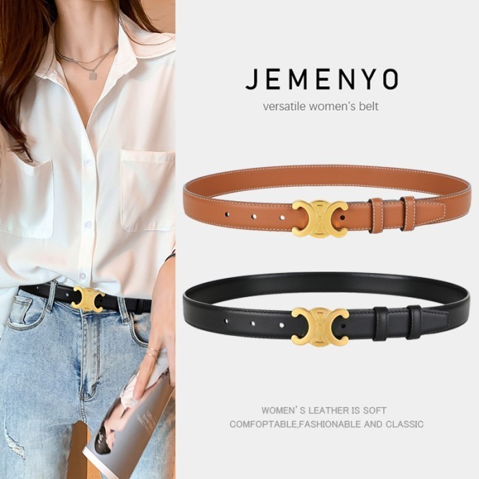 Jual Belt Wanita Ikat Pinggang Korea Sabuk Leather Gesper Big Suit Pin ...