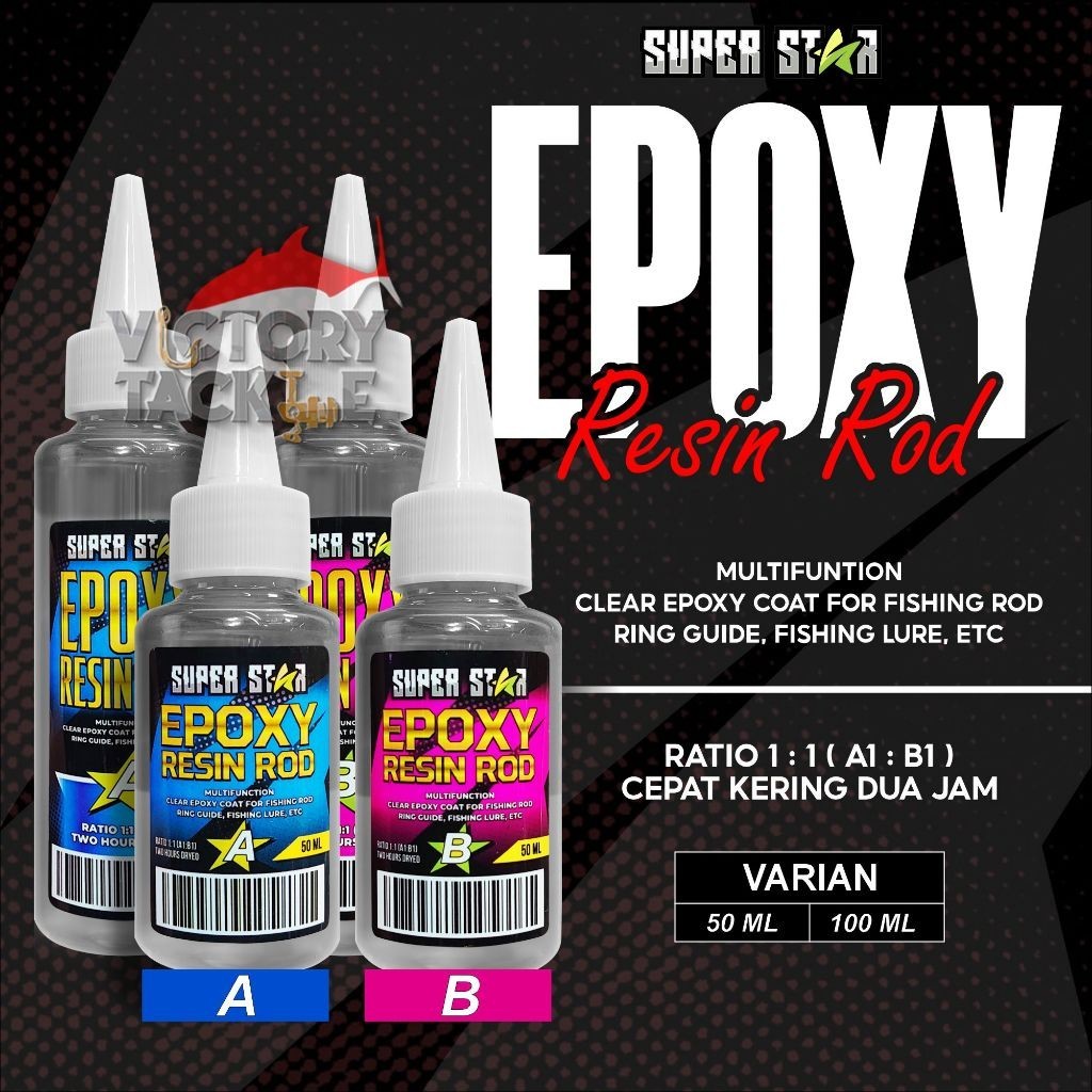 Jual EPOXY RESIN ROD SUPERSTAR UNTUK RESIN JORAN RING GUIDE LURE DAN ...