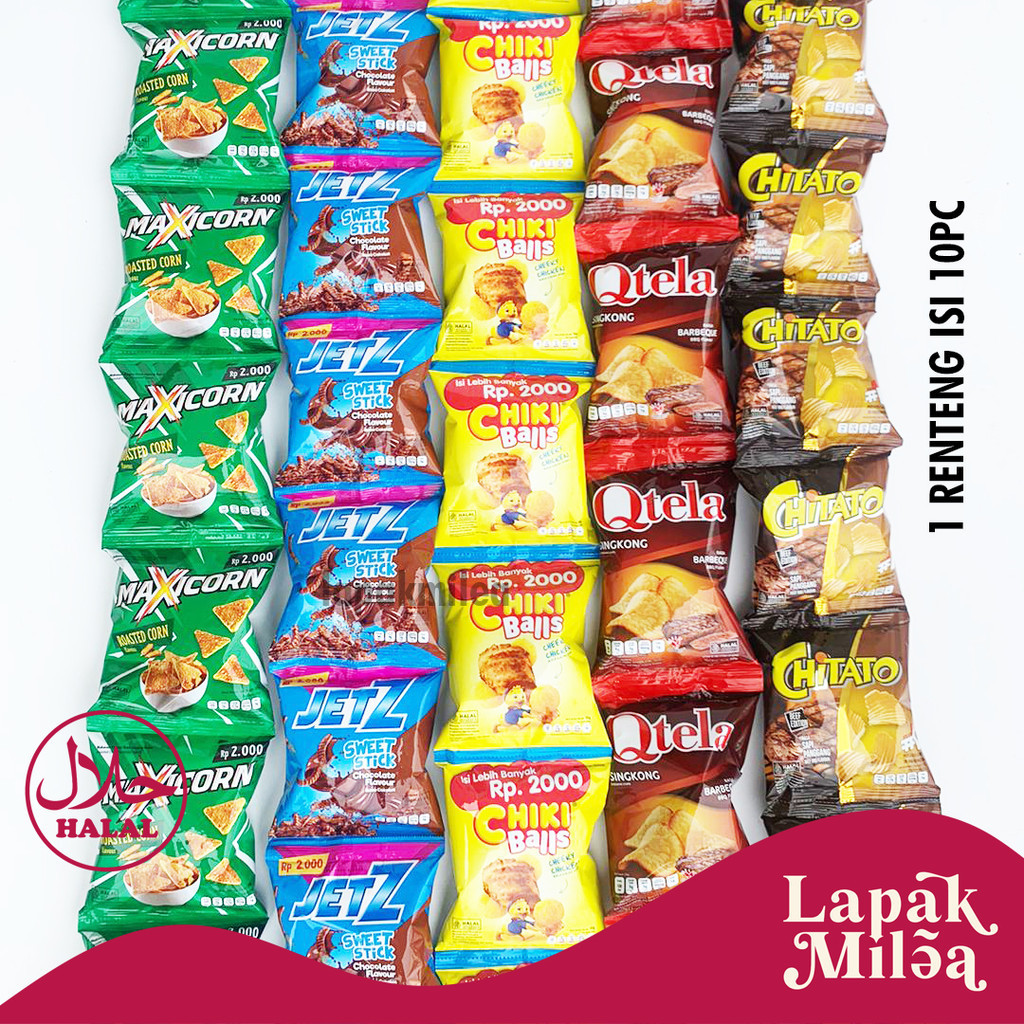 Jual SNACK RENCENG SIMBA / NABATI / ROOLS / CHITATO / CHIKI BALLS ...