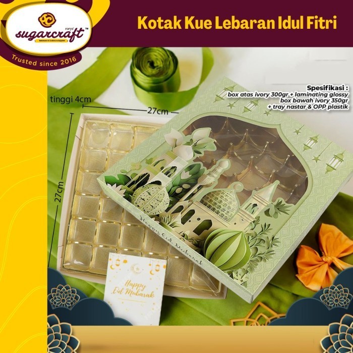 Jual Kotak kue nastar sekat dus box kemasan packaging | Shopee Indonesia
