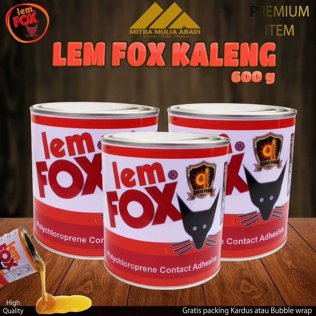 Jual Lem Fox Kaleng Serbaguna 600g / Lem Fox Kuning Cepat Kering 600g | Shopee Indonesia