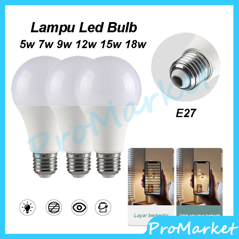 Jual Lampu Led 3w 5w 7w 9w 12w 15w 18w Bohlam / Bohlam Lampu LED Putih Kuning / Lampu LED Hemat ...