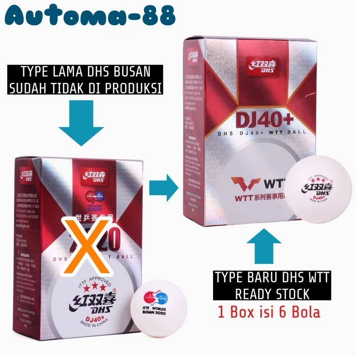 Jual Bola pingpong DHS Busan 2020 bintang 3 star putih ittf tenis meja -OL76 | Shopee Indonesia