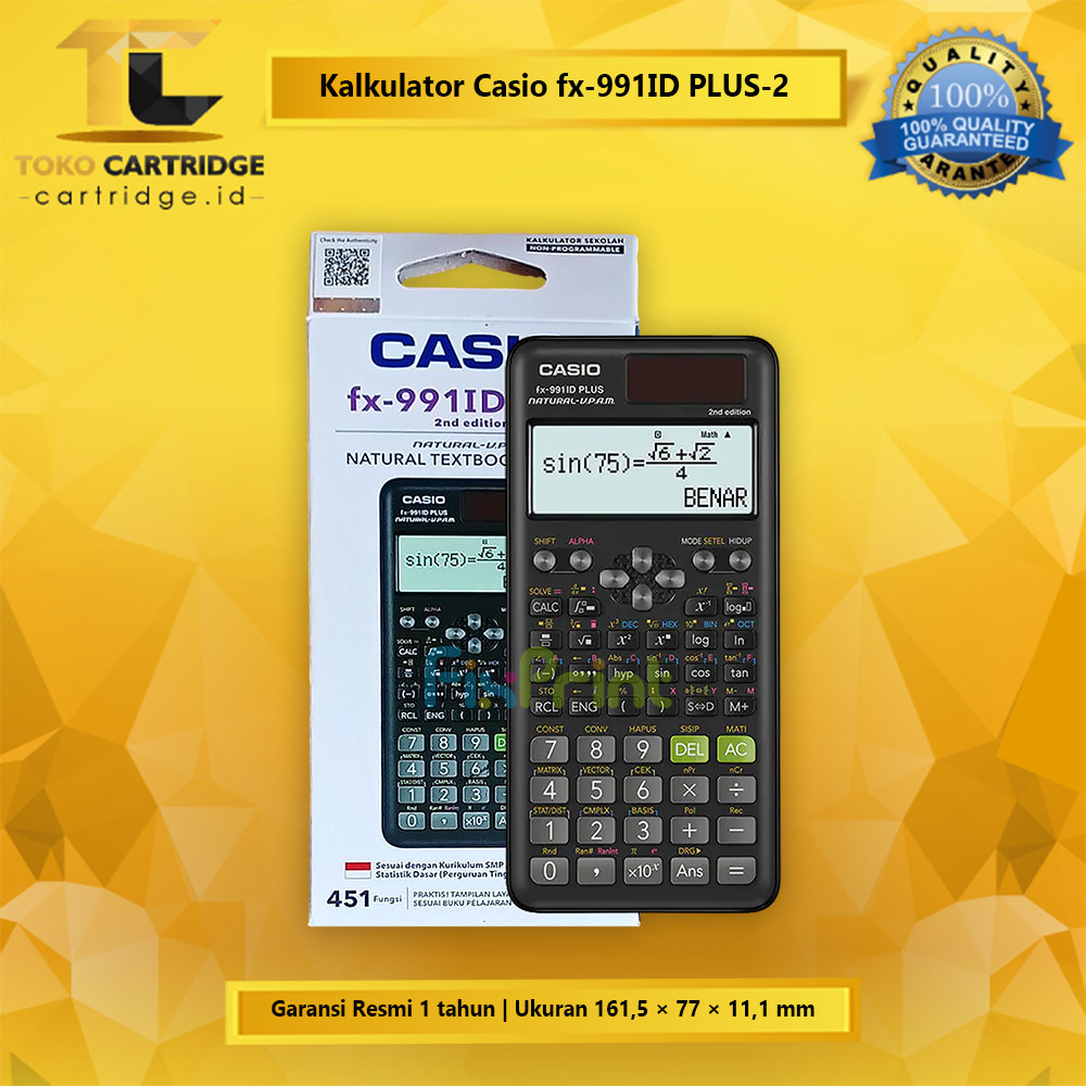 Jual Calculator Casio FX 991ID PLUS-2 Kalkulator Scientific Ilmiah Desktop FX 991ID PLUS-2 ...