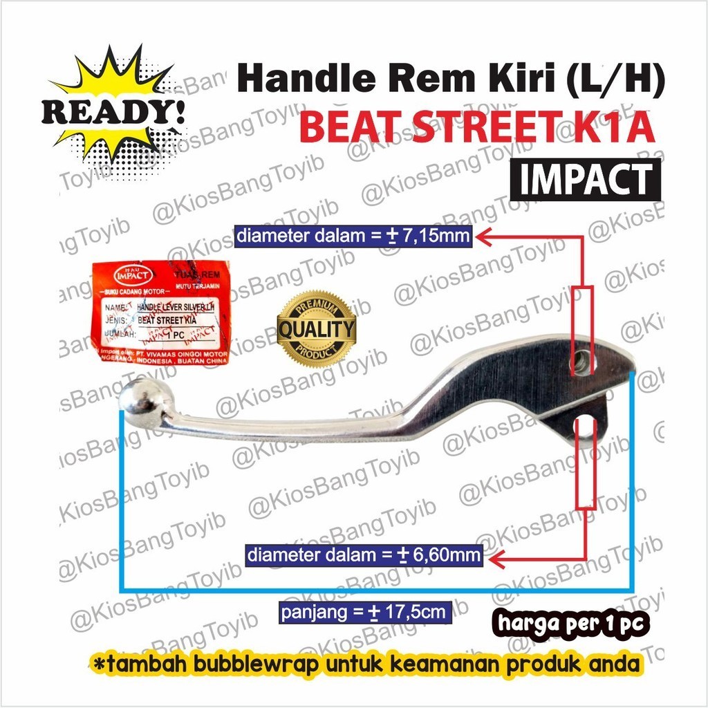 Jual Handle Handel Rem kiri L/H Honda Beat Street K1A (Impact) | Shopee ...