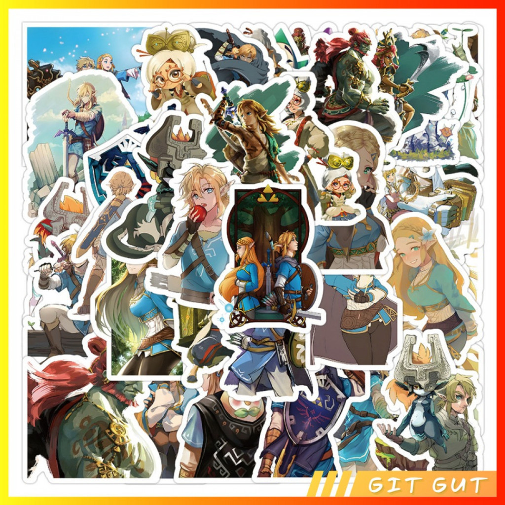 Jual Sticker Pack C Stiker 50 pcs The Legend of Zelda Tears of The ...