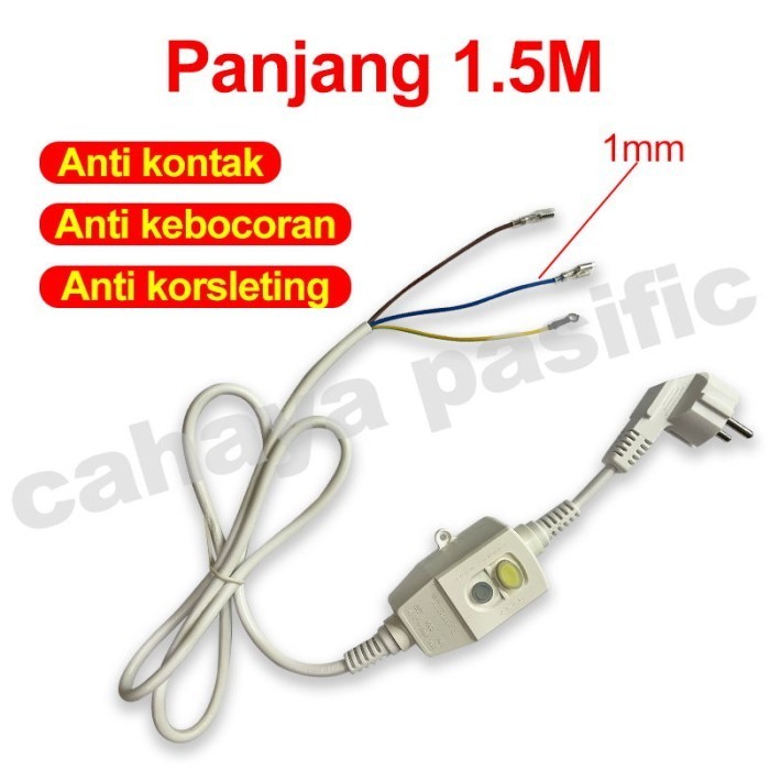 Jual KABEL ELCB 16A CABEL & PLUG WATER HEATER WASSER ARISTON PENGAMAN ...