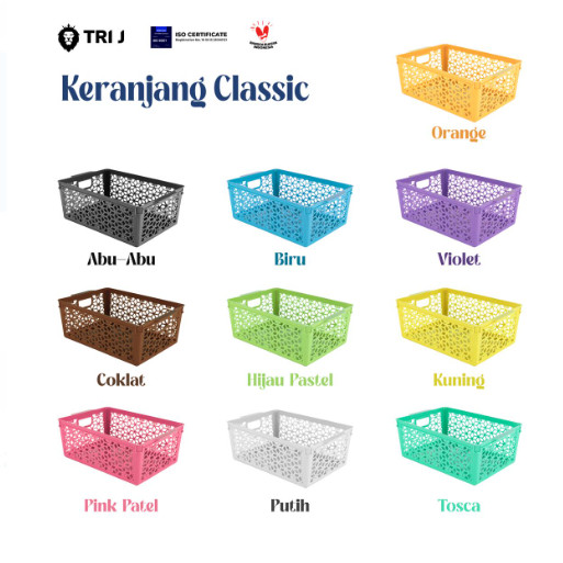 Jual Keranjang Serbaguna Plastik Classic Container Aksesories Kosmetik ...