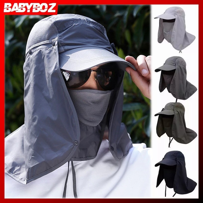 Jual BABYBOZ - TOPI MANCING / RIMBA Full Face Pelindung UV Gaya Usual ...