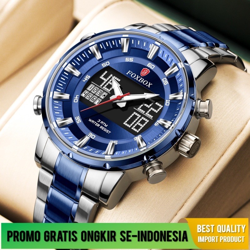 Jual Jam Tangan Pria FoxBox Multi Fungsional Tahan Air Automatic Impor ...
