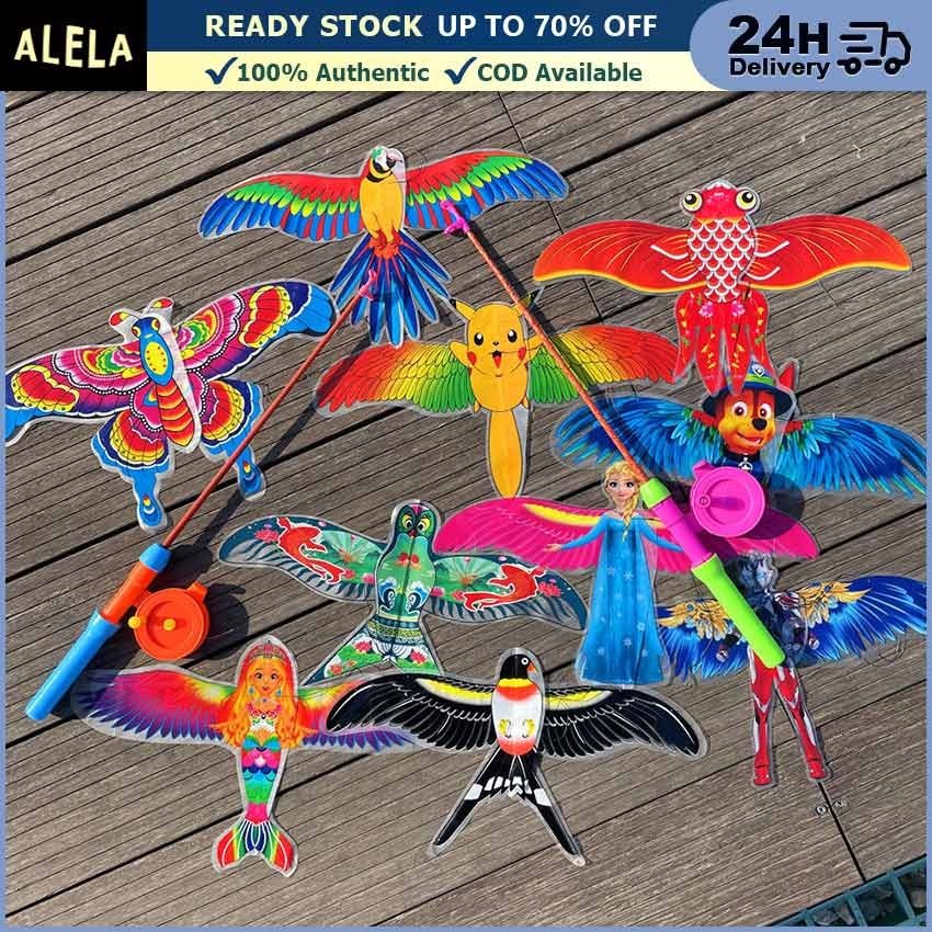 Jual Mainan Layangan Anak Bentuk Burung / Ultraman Rod Joran Pancing ...