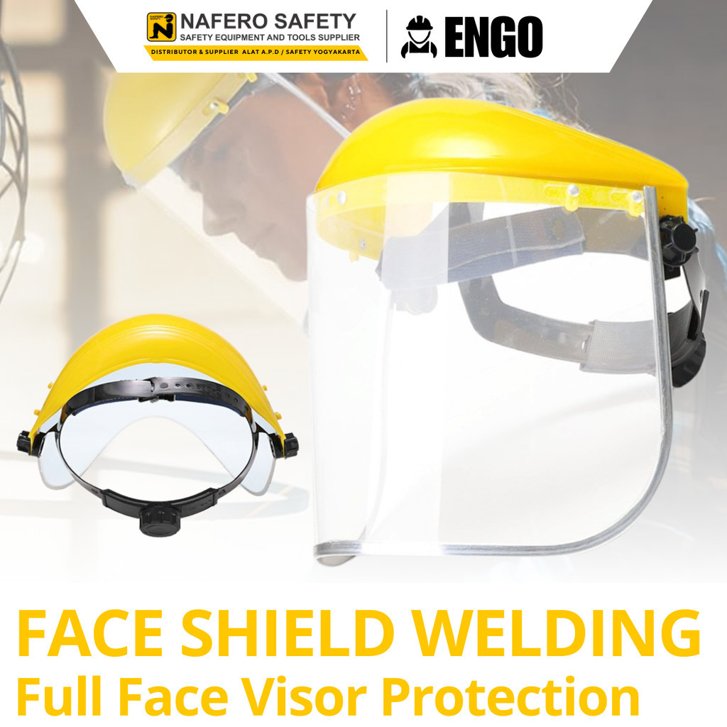 Jual Face Shield Helmet APD Mika Lapis Alumunium ENGO Faceshield Inner ...