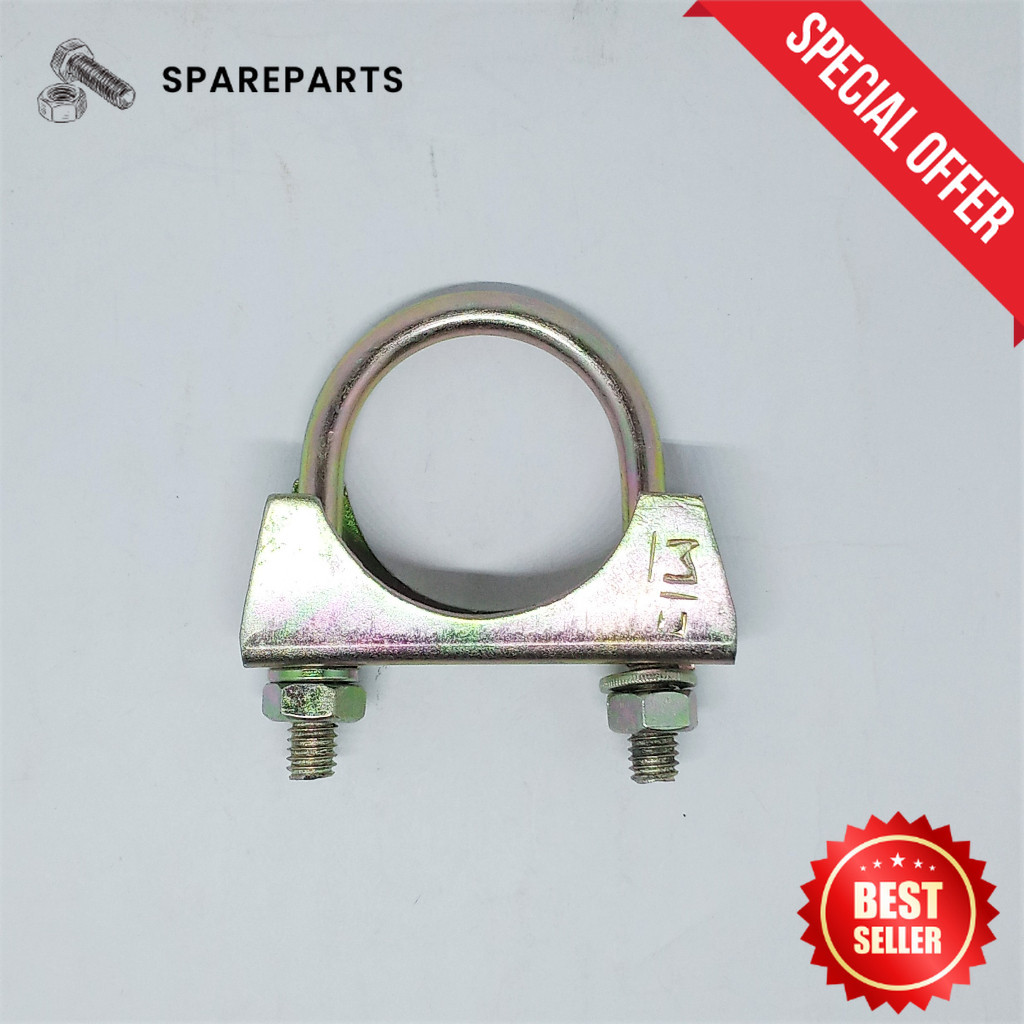 Jual Klem Kenalpot Universal Ukuran 1 3/4 dim (1 3/4 inch) (44mm) Klem ...