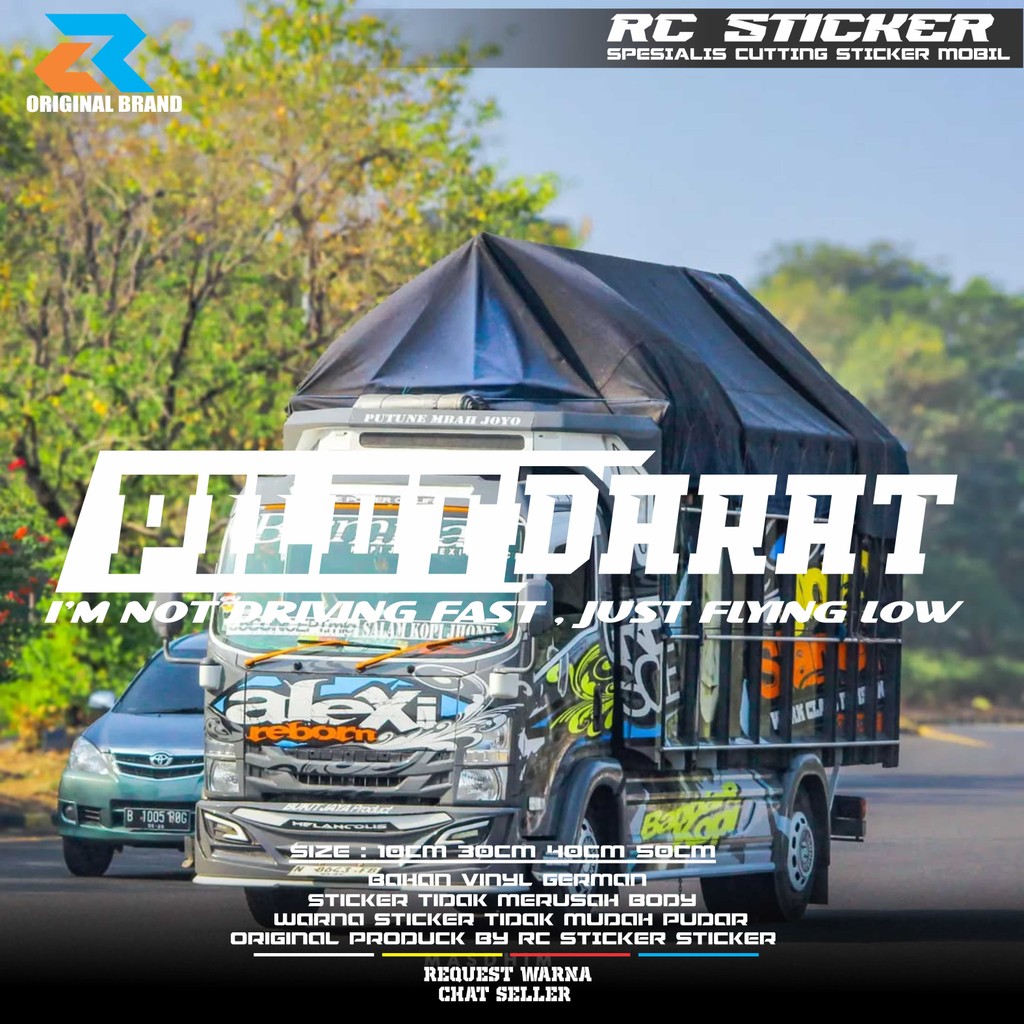 Jual sticker pilot darat cutting sticker variasi mobil truk pickup ...
