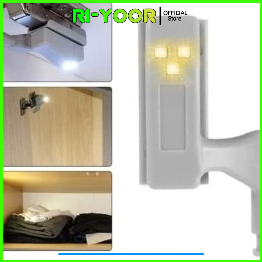 Jual Lampu Engsel Led + Baterai Lampu Lemari Otomatis Lampu Kabinet ...