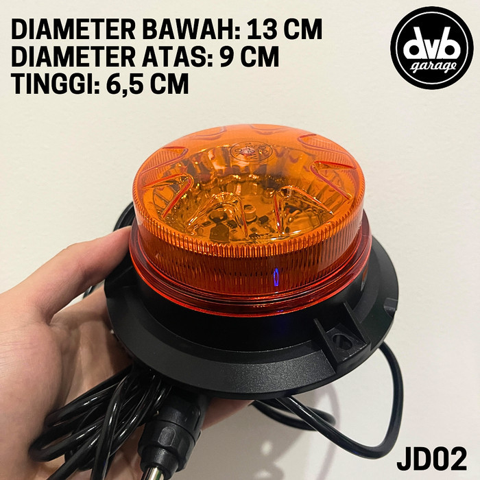 Jual Lampu Rotary LED Emergency Rotator 12-24V Magnet Multi Mode Mobil ...